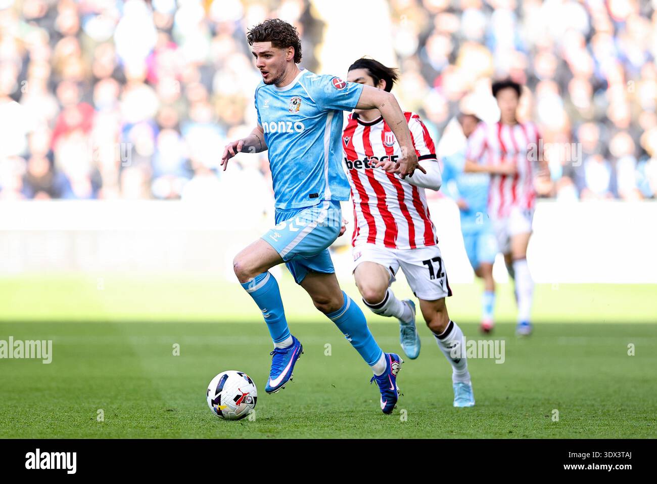 Jack Rudoni of Coventry City runs on the ball during the Coventry City ...