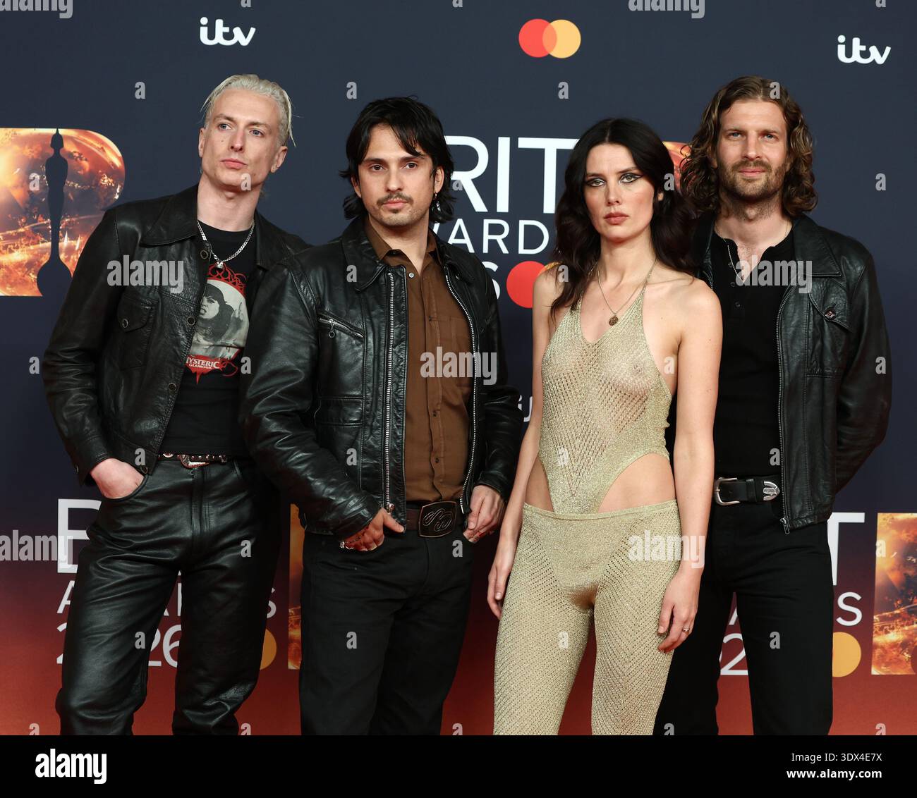 Joff Oddie, Joel Amey, Ellie Rowsell, Theo Ellis of Wolf Alice attend ...