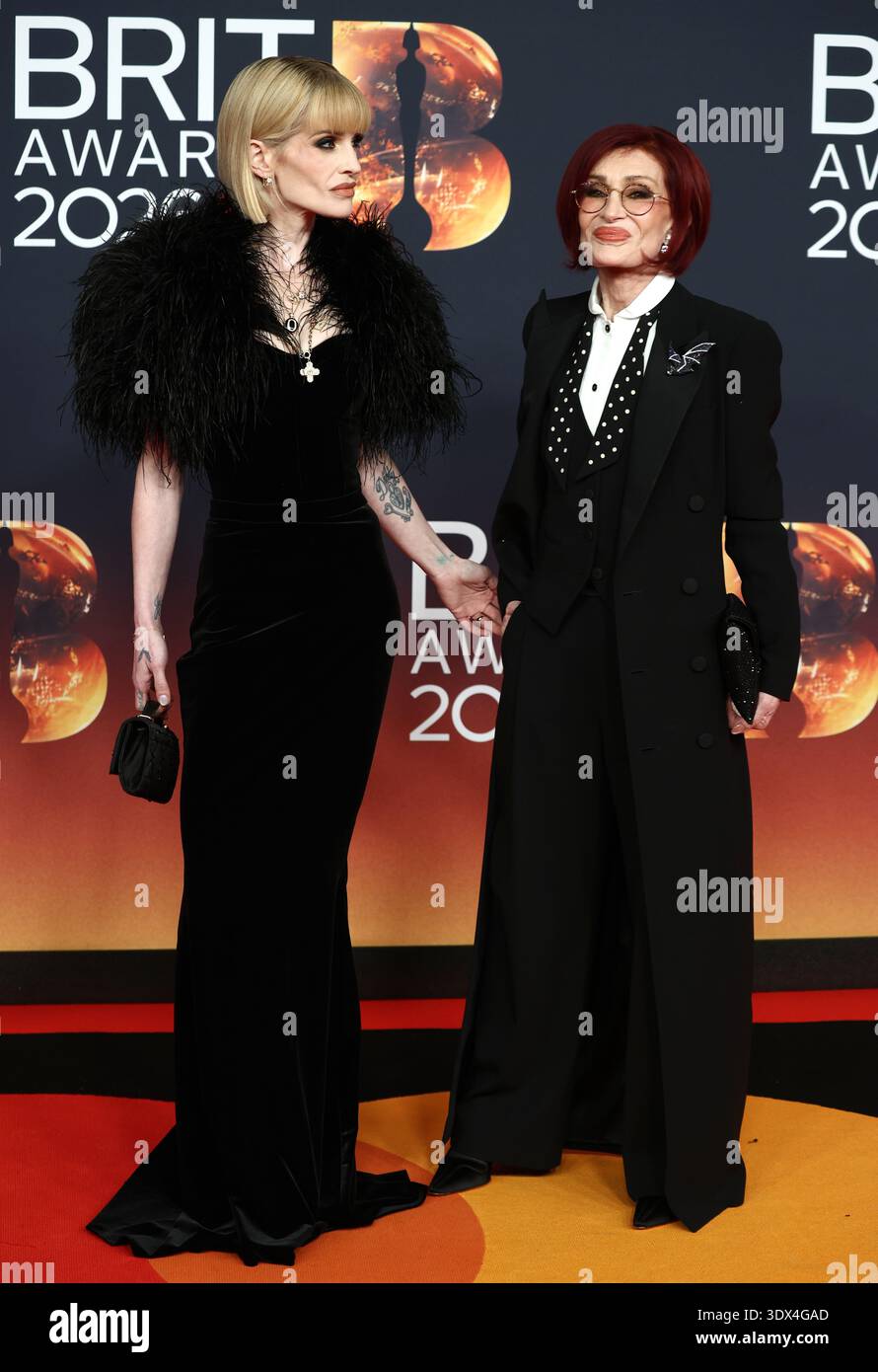 Kelly Osbourne and Sharon Osbourne attend The BRIT Awards 2026 at Co-op ...