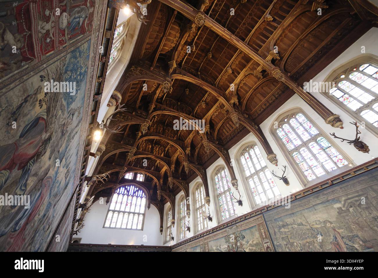 The medieval Great Hall, in King Henry VIII's Apartments at Hampton ...