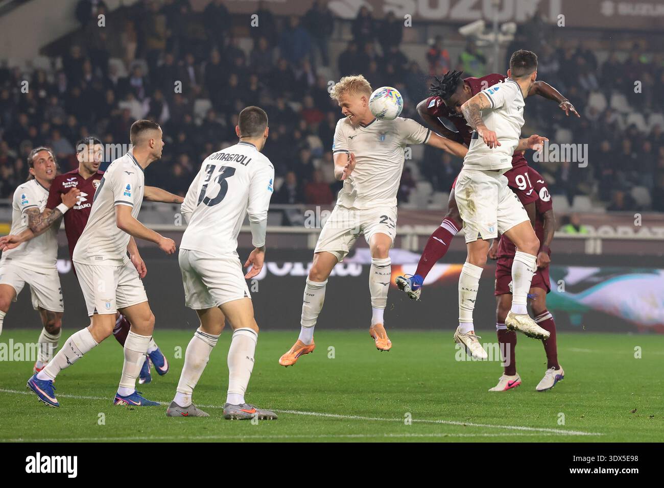 Turin, Italy, 1st March 2026. Duvan Zapata of Torino FC scores to give ...