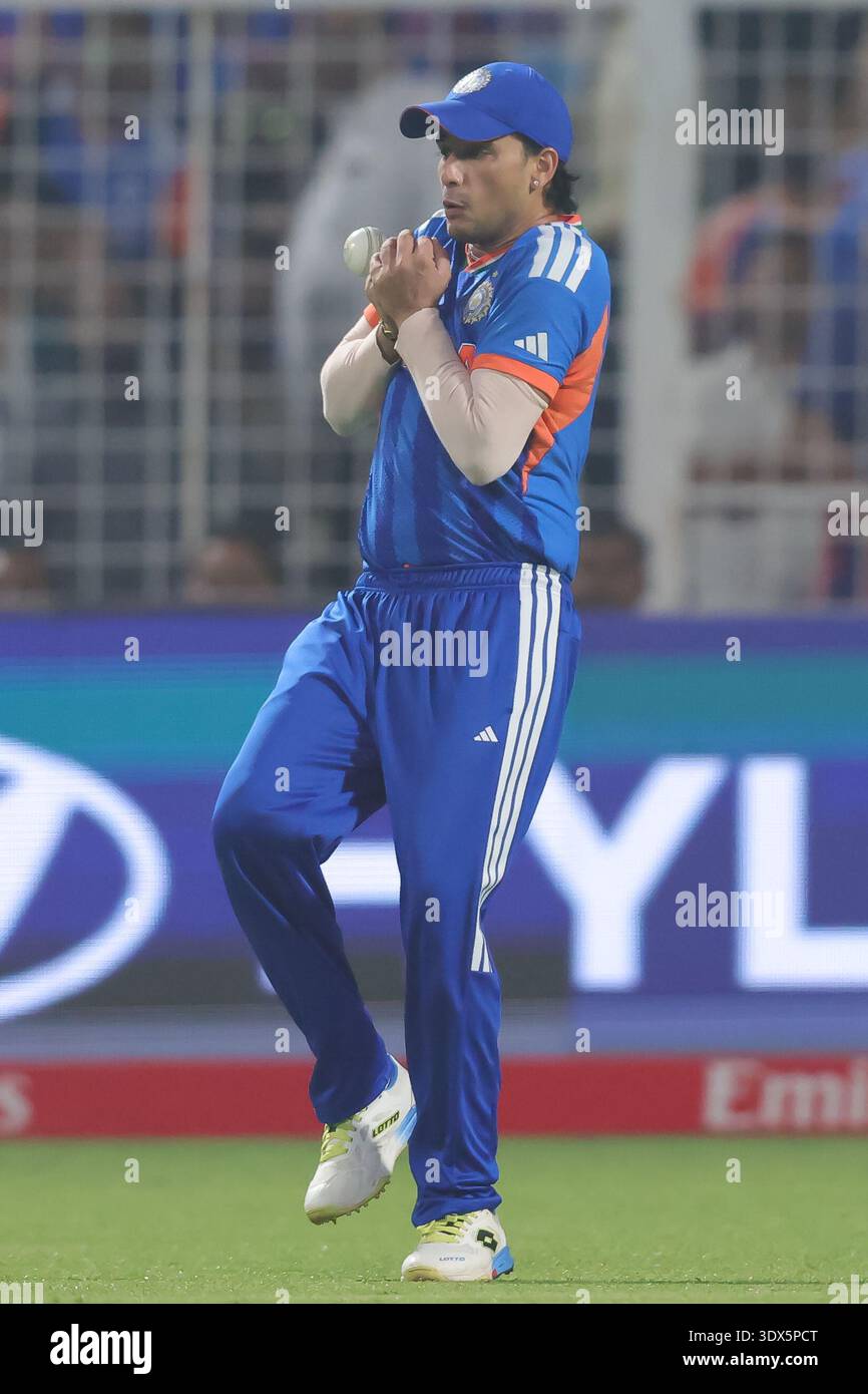 Abhishek Sharma of India during the ICC Men's T20 World Cup India & Sri ...