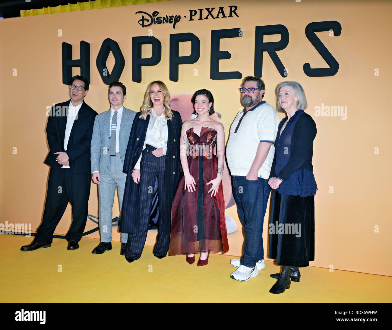 LONDON, ENGLAND – MARCH 1, 2026: Daniel Chang, Dave Franco, Amanda ...