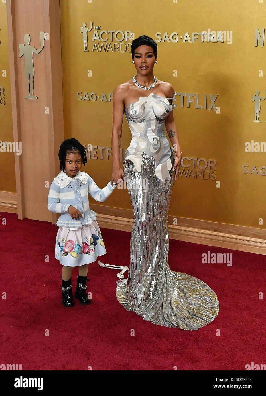 32nd Annual Actor Awards - Arrivals Rue Rose Shumpert, Teyana Taylor ...