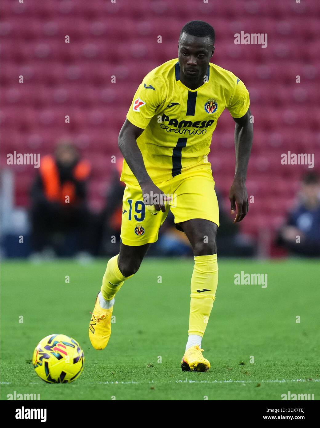 Nicolas Pepe of Villarreal CF during the La Liga EA Sports match ...