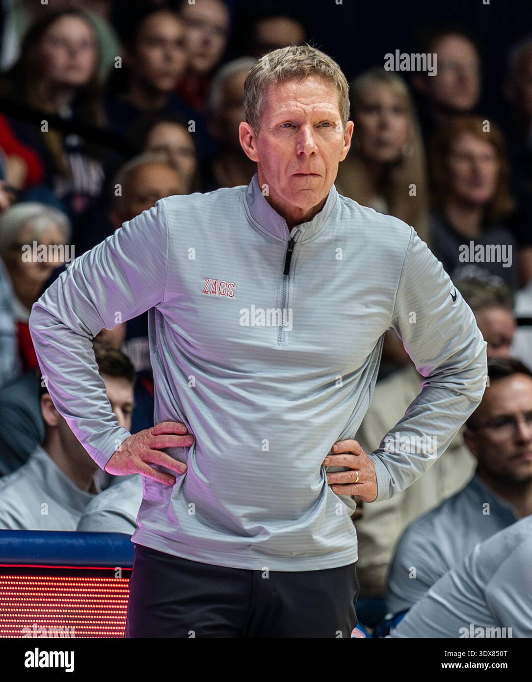 February 28 2026 Gonzaga head coach Mark Few on the court during the ...