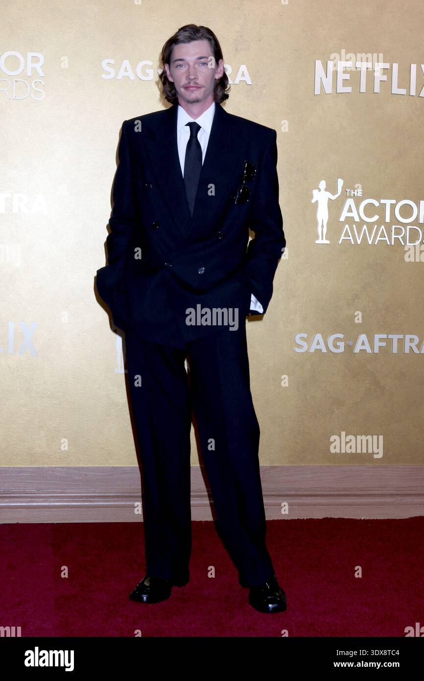 Los Angeles, USA. 1, March, 2026. Pictured left to right, Jacob Lofland ...
