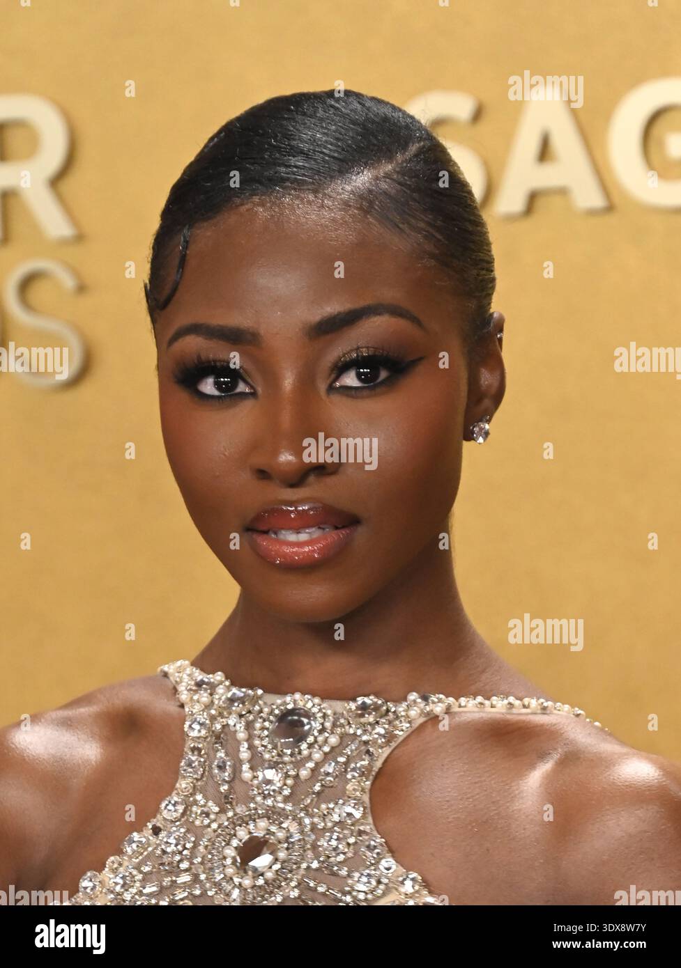 Jayme Lawson arriving at the 32nd Annual Actor Awards held at the ...