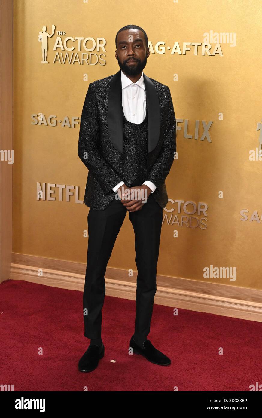 Corey Hendrix arriving at the 32nd Annual Actor Awards held at the ...