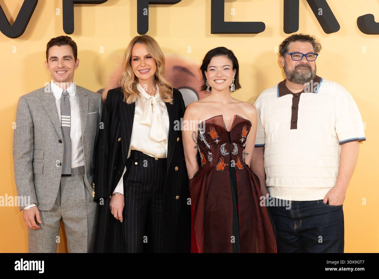 London, UK. 01st Mar, 2026. London, red carpet arrivals at the Hoppers ...