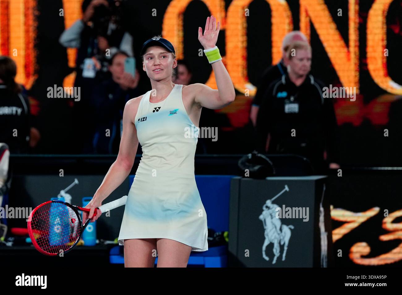 Elena Rybakina of Kazakhstan celebrates her victory during the Women's ...