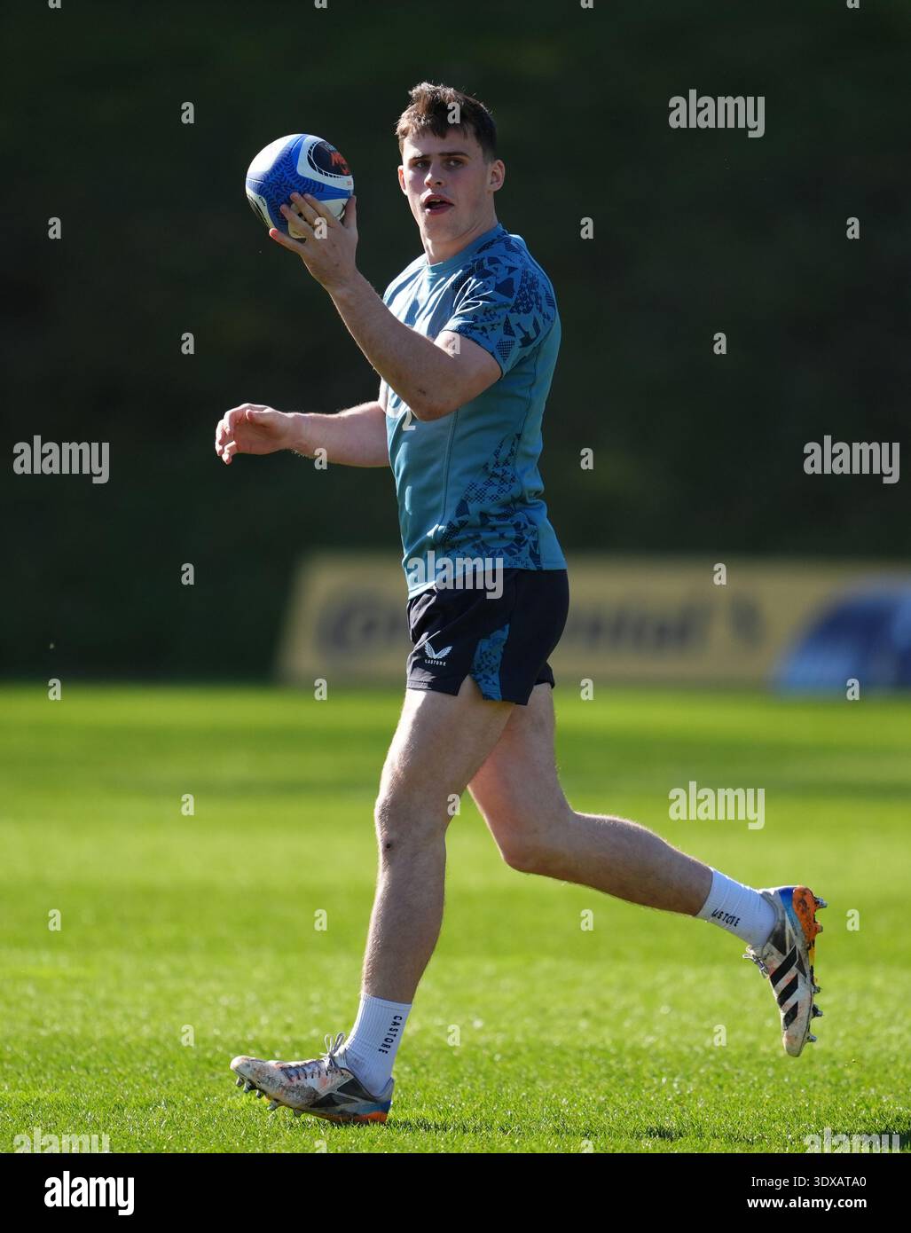 England's Seb Atkinson during training at England Rugby Performance ...