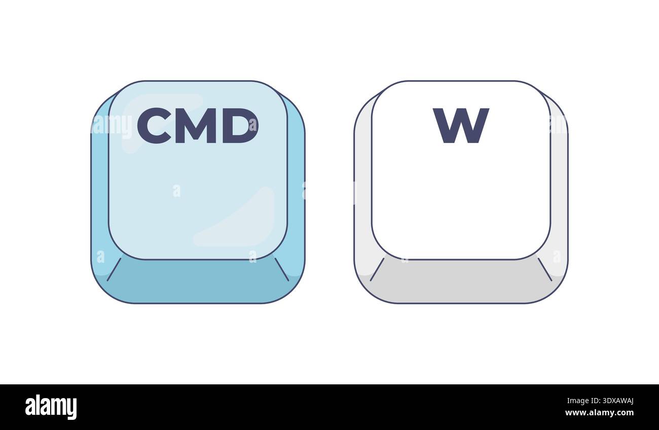 Command computer keyboard shortcut Stock Vector Images - Alamy