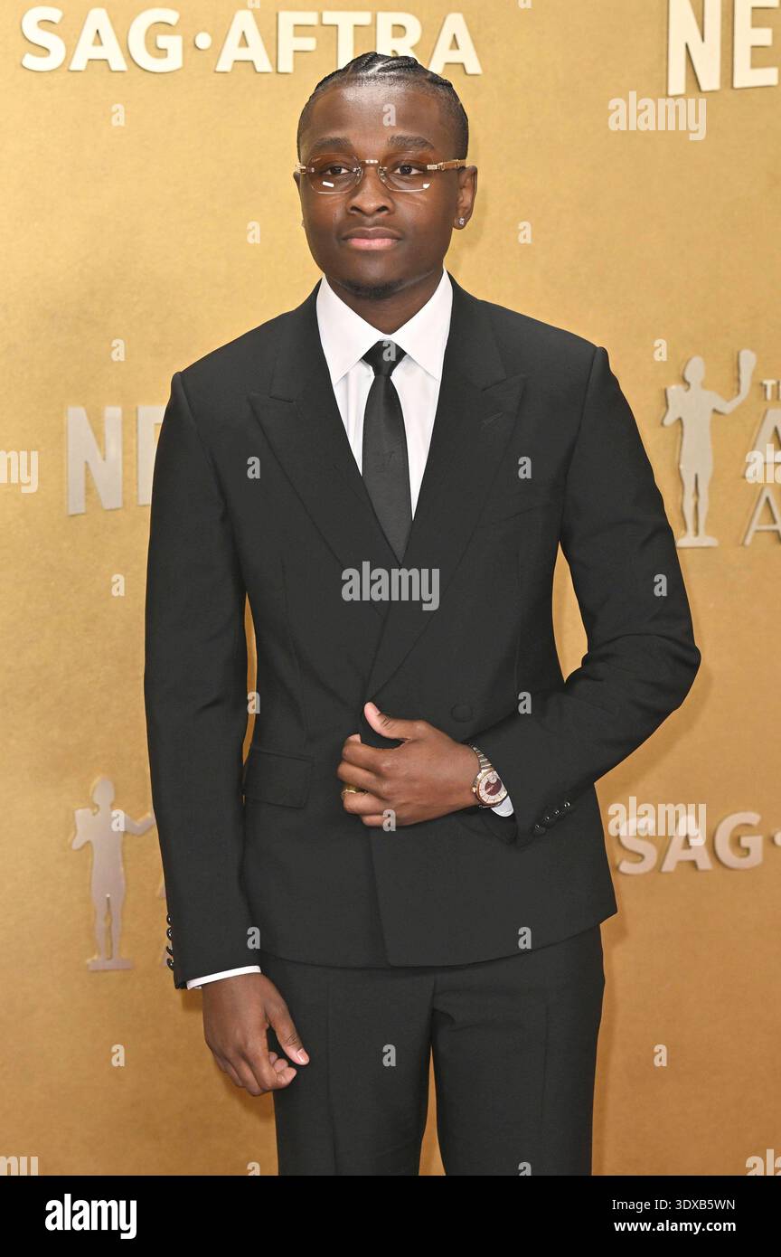 Miles Caton bei der 32. Verleihung der Actor Awards 2026 im Shrine ...