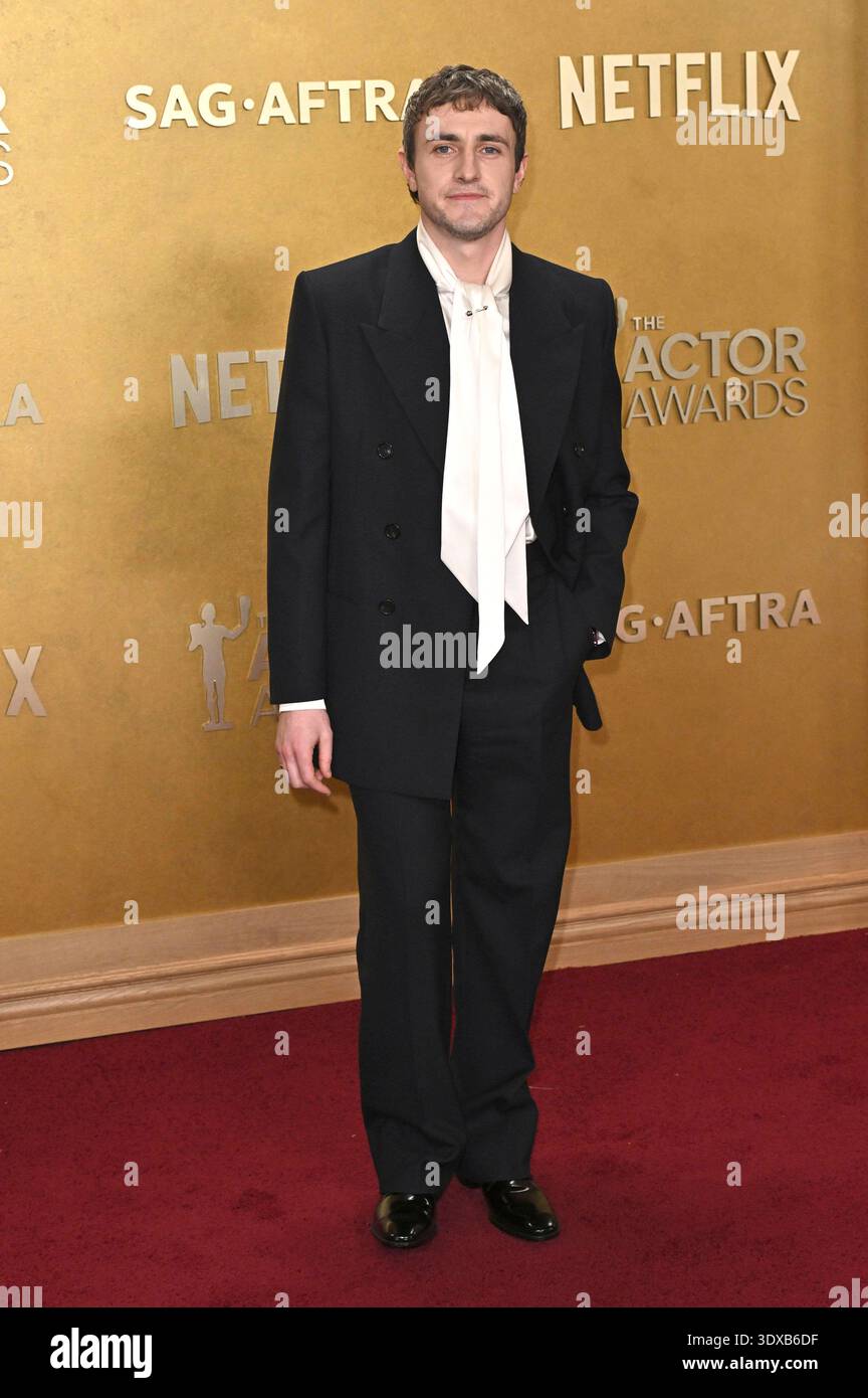 Paul Mescal bei der 32. Verleihung der Actor Awards 2026 im Shrine ...