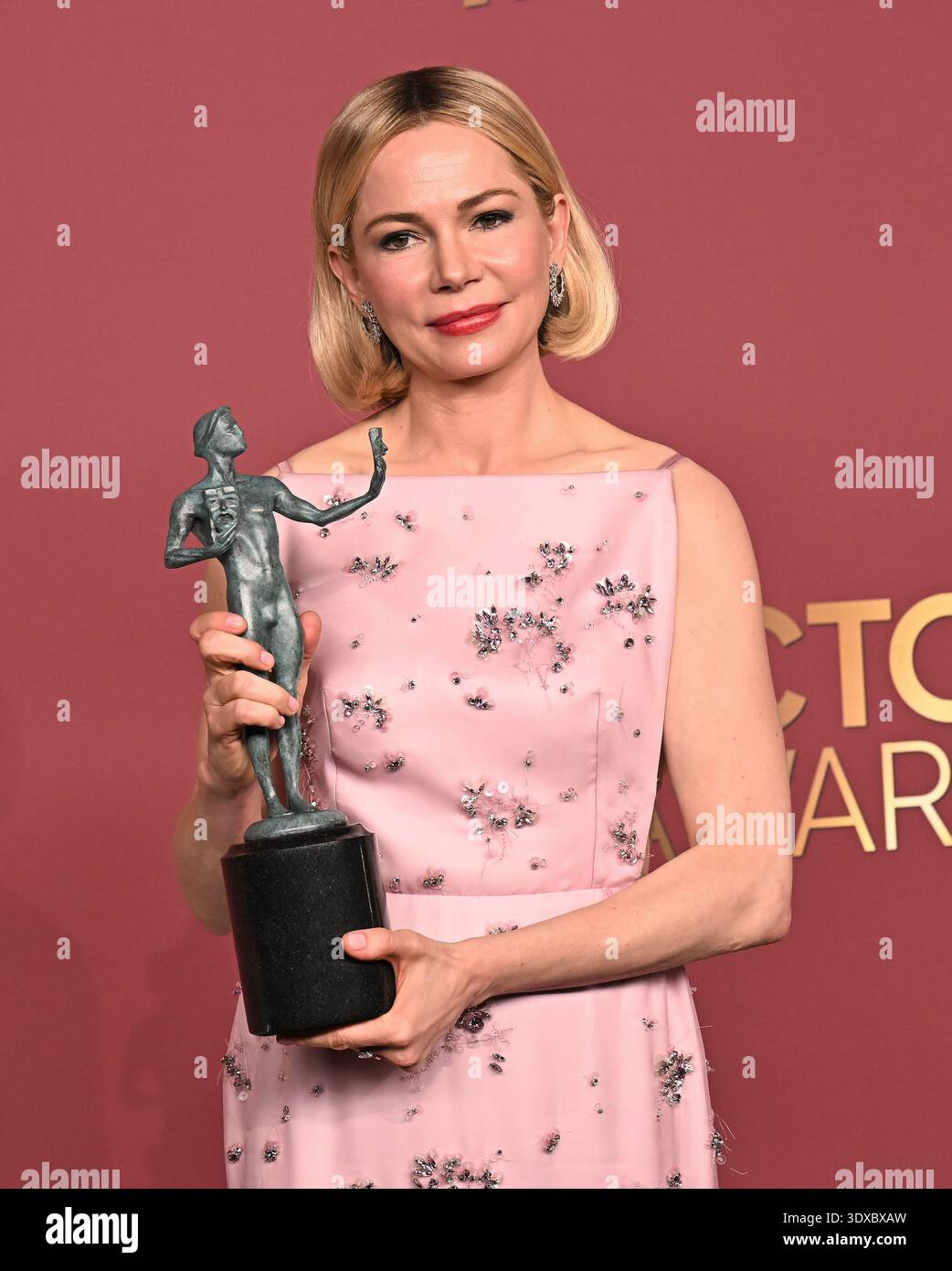 Michelle Williams in the press room at the 32nd Annual Actor Awards ...