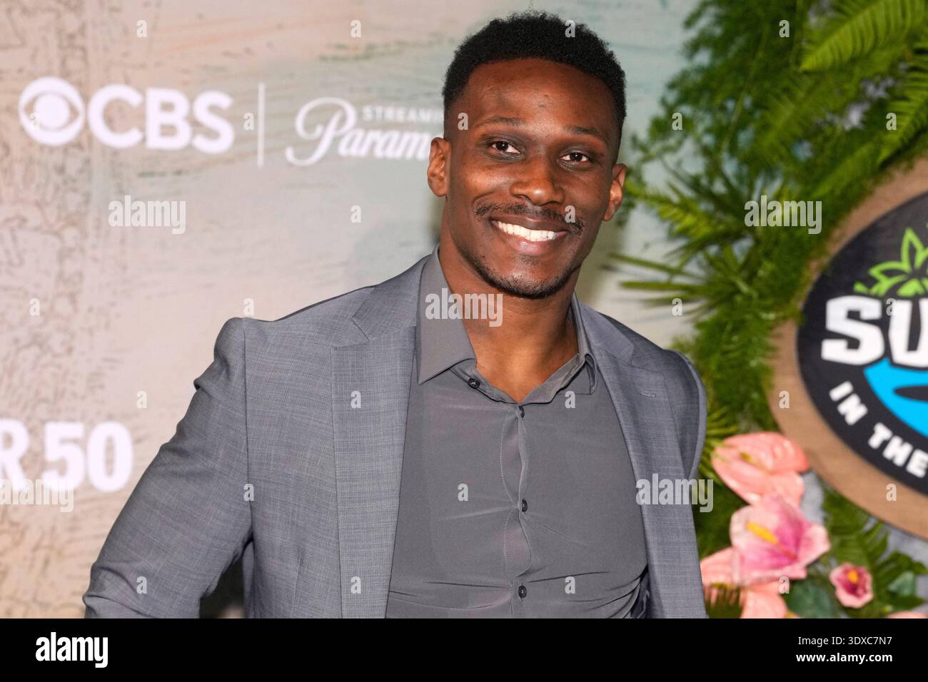 Quintavius Burdette attends the premiere of "Survivor" season 50 on ...