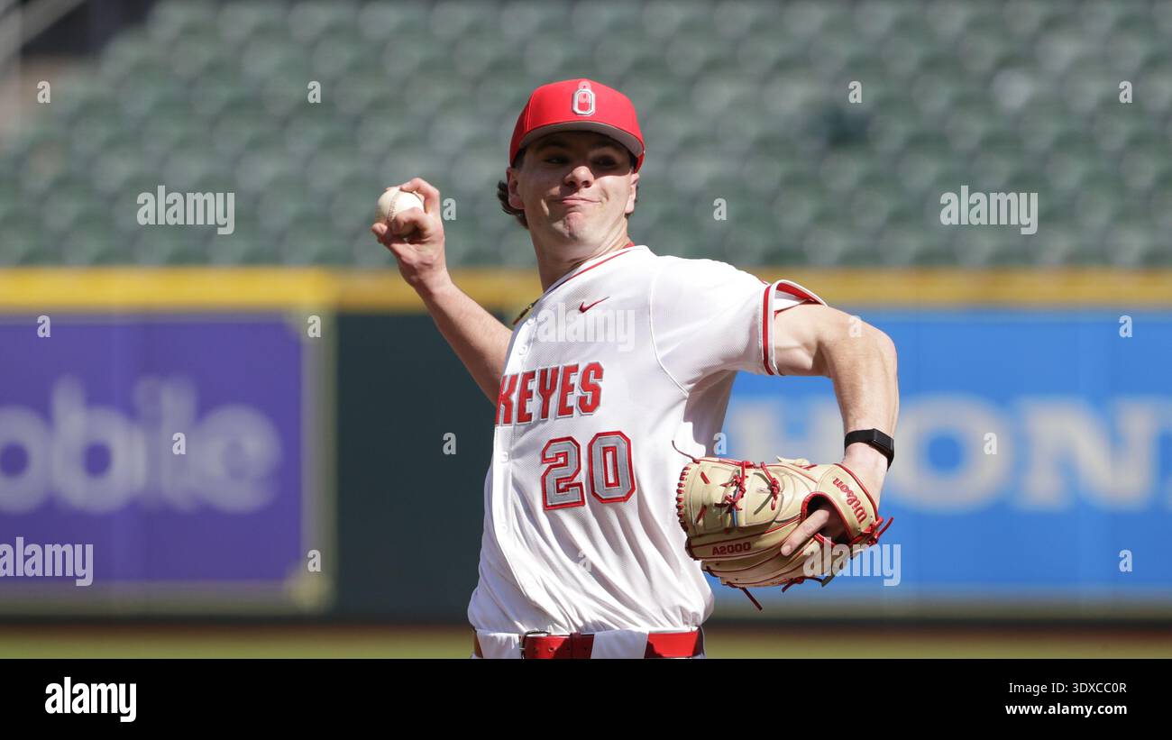 Ohio State pitcher Chris Domke during an NCAA baseball game against ...