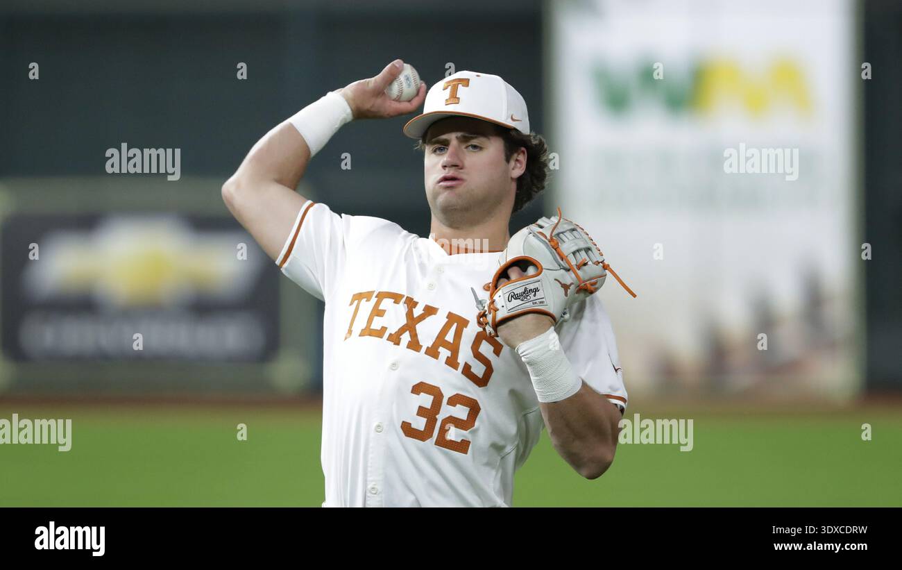 Texas outfielder Maddox Monsour during an NCAA baseball game against ...