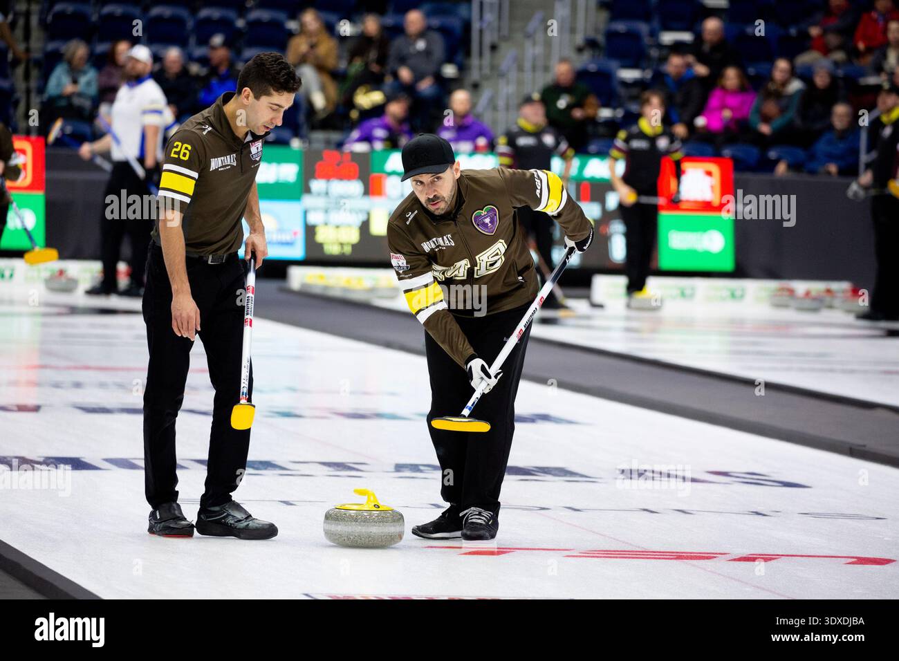Brendan Bilawka, left, and Corey Chambers, of Team Manitoba-Calvert ...