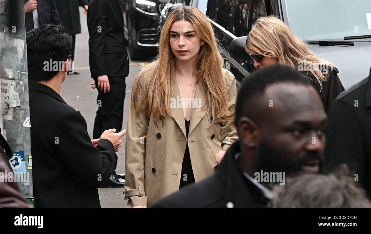Adèle Castillon attends the Fendi Runway Show during Milan Fashion Week ...