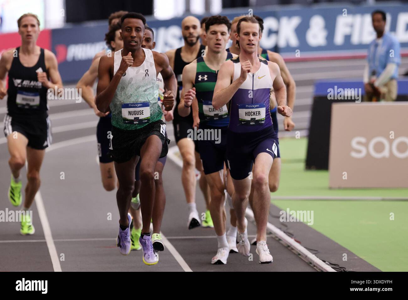 March 01, 2026; STATEN ISLAND, NEW YORK - Competitors during the Men’s ...