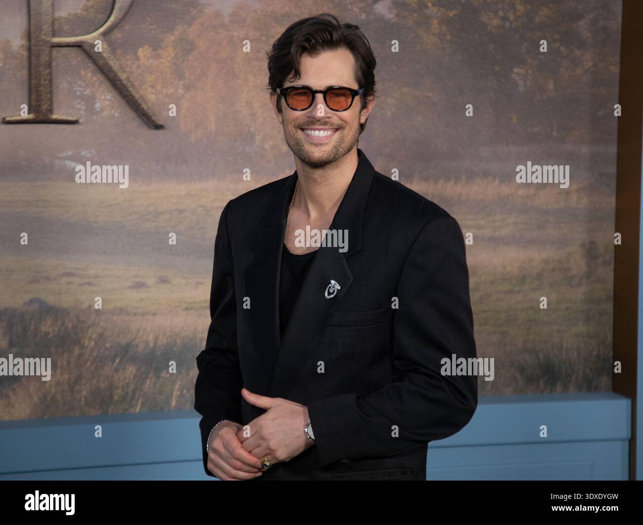 David Berry arrives on the red carpet at the premiere of Starz ...