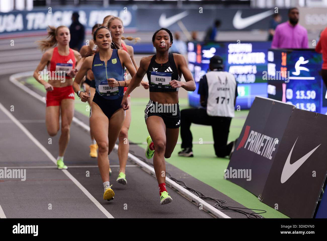 March 01, 2026; STATEN ISLAND, NEW YORK - Competitors during the Women ...