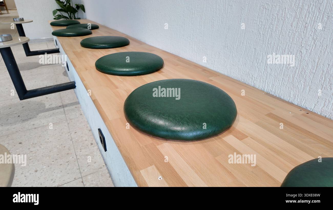 Seating area round cushions hi-res stock photography and images - Alamy