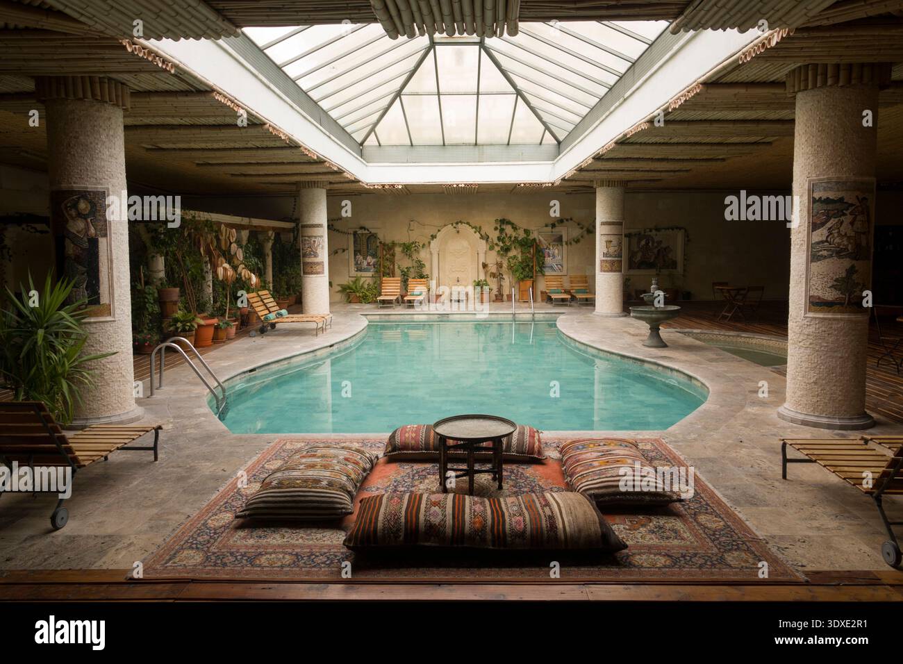 Luxurious indoor swimming pool at Heybe Hotel, Goreme, Cappadocia ...