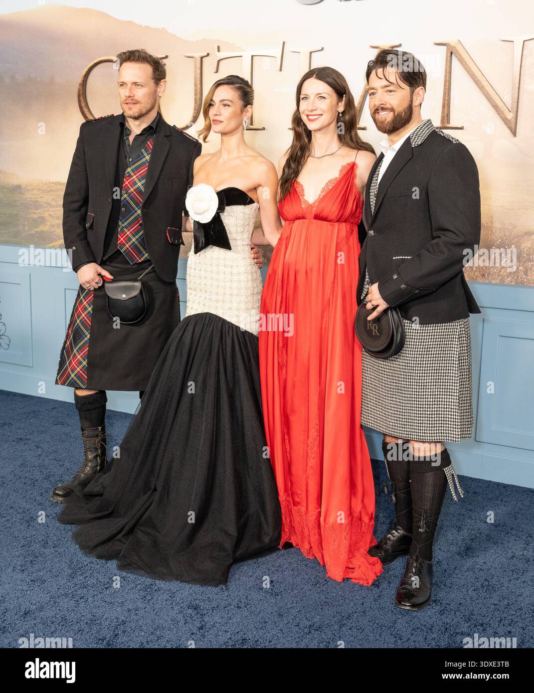 Sam Heughan, Sophie Skelton, Caitriona Balfe and Richard Rankin attend ...