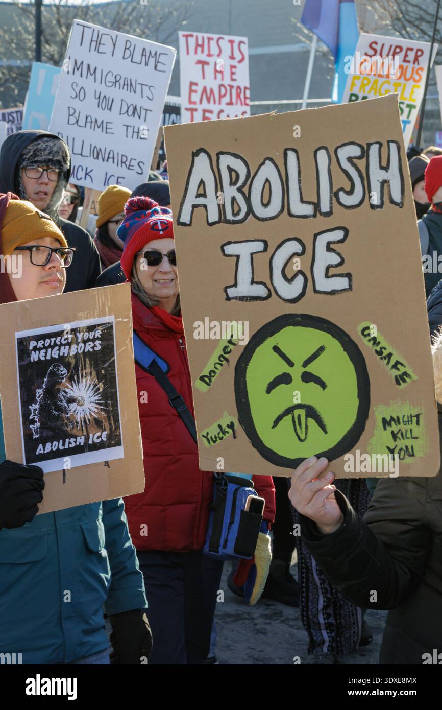 Ice protest 2026 hi-res stock photography and images - Alamy