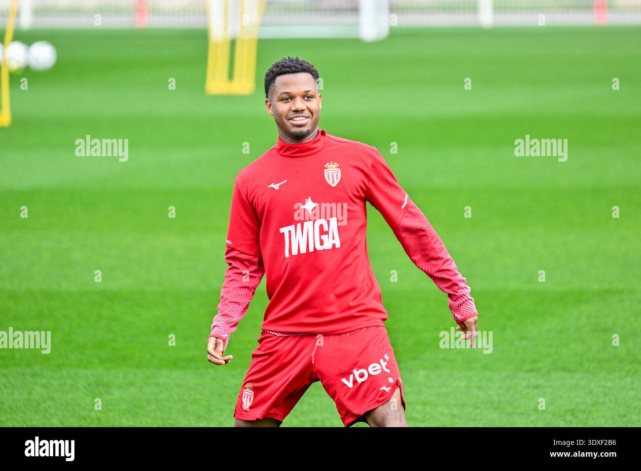 Ansu Fati seen during training session in AS Monaco training center in ...