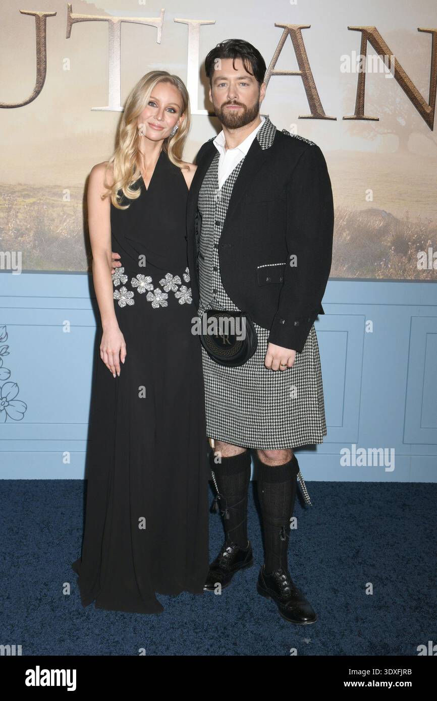 Sammie Russell, Richard Rankin at arrivals for OUTLANDER 8th Season ...