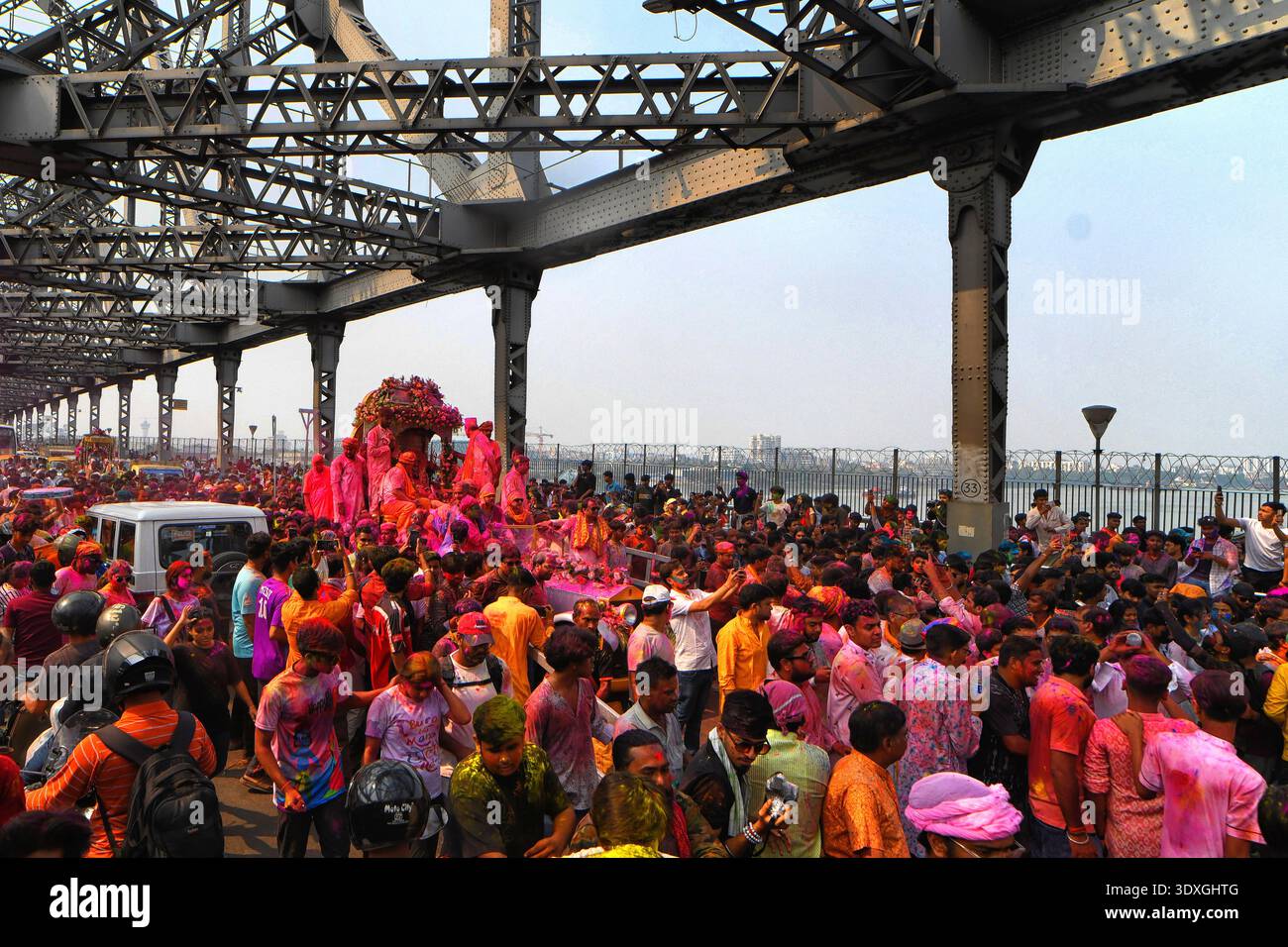 God Satyanarayan seen driven around in a vintage Rolls Royce during the ...