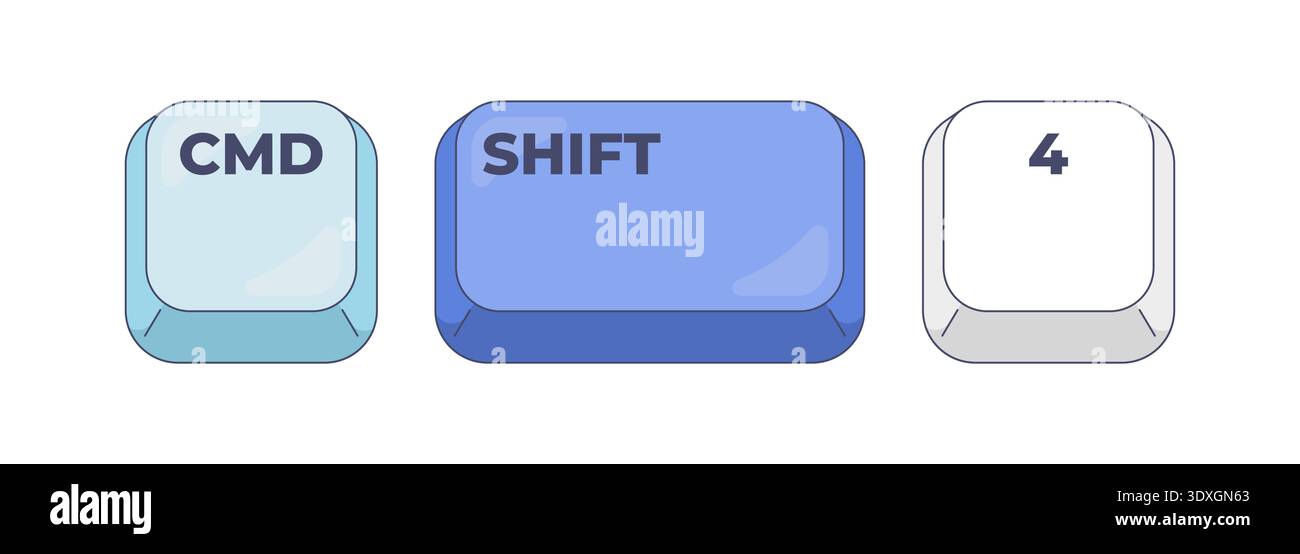 Command computer keyboard shortcut Stock Vector Images - Alamy