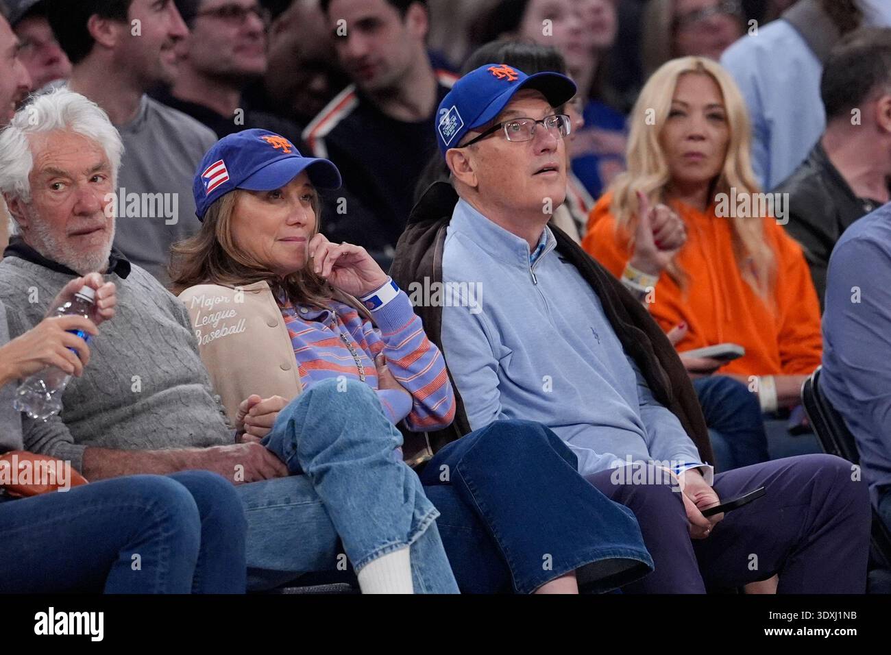 New York Mets owner Steve Cohen and his wife Alexandra Cohen watch ...