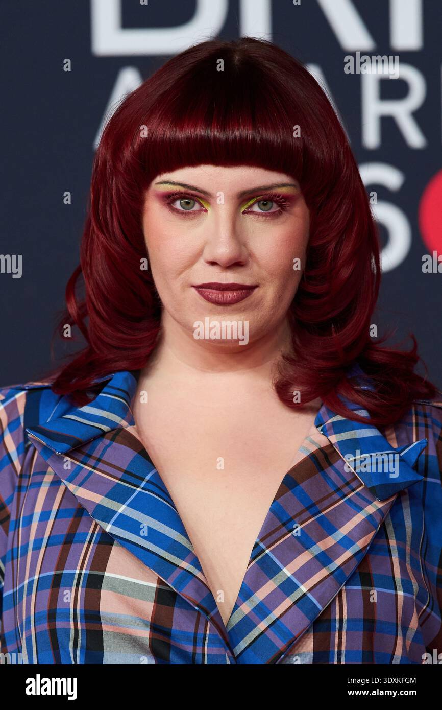CMAT poses for photographers upon arrivals during the Brit Awards 2026 ...