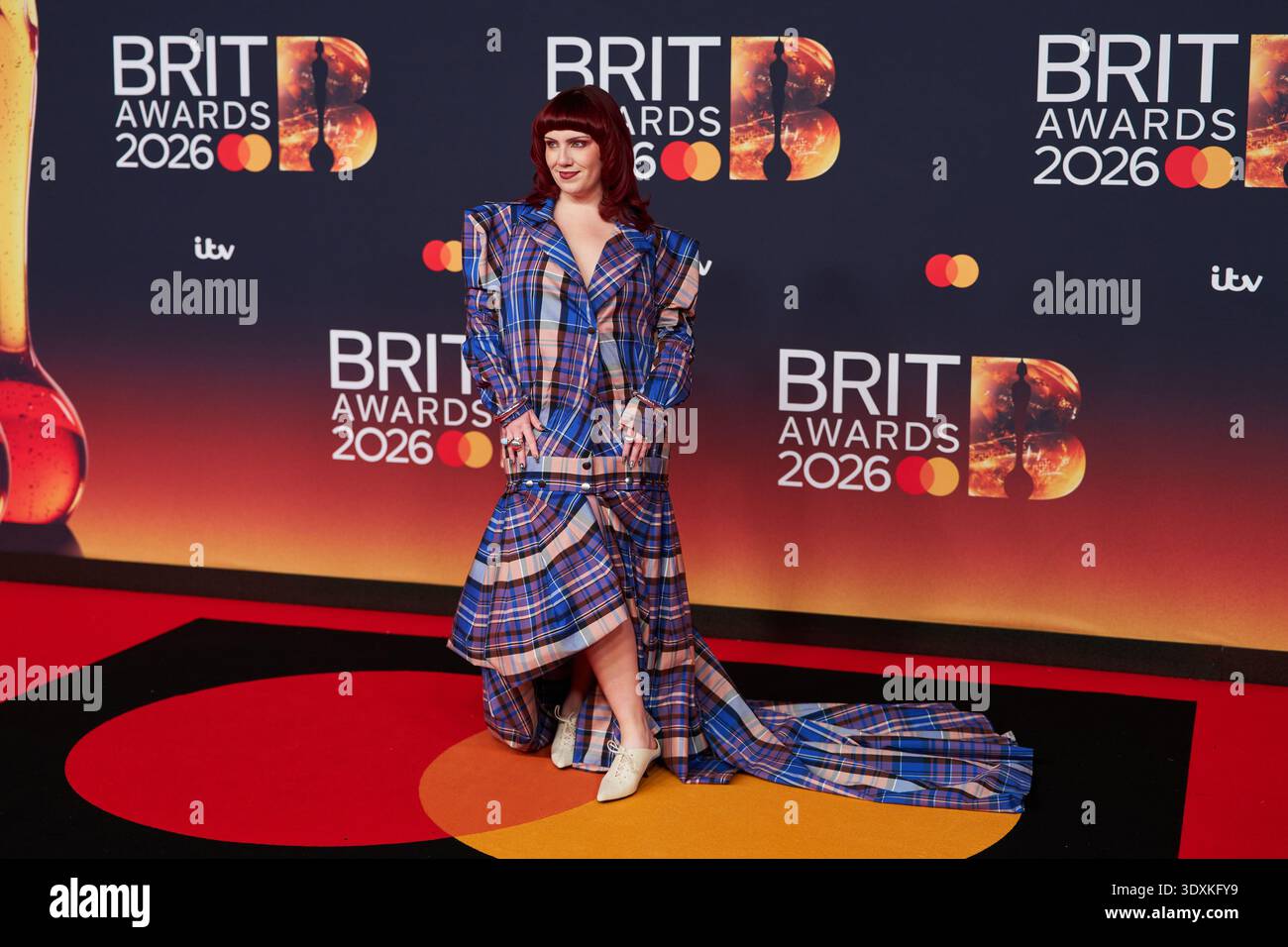 CMAT poses for photographers upon arrivals during the Brit Awards 2026 ...