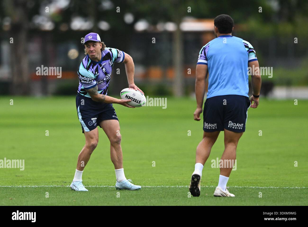 Cameron Munster of the Storm in action during a training session at ...