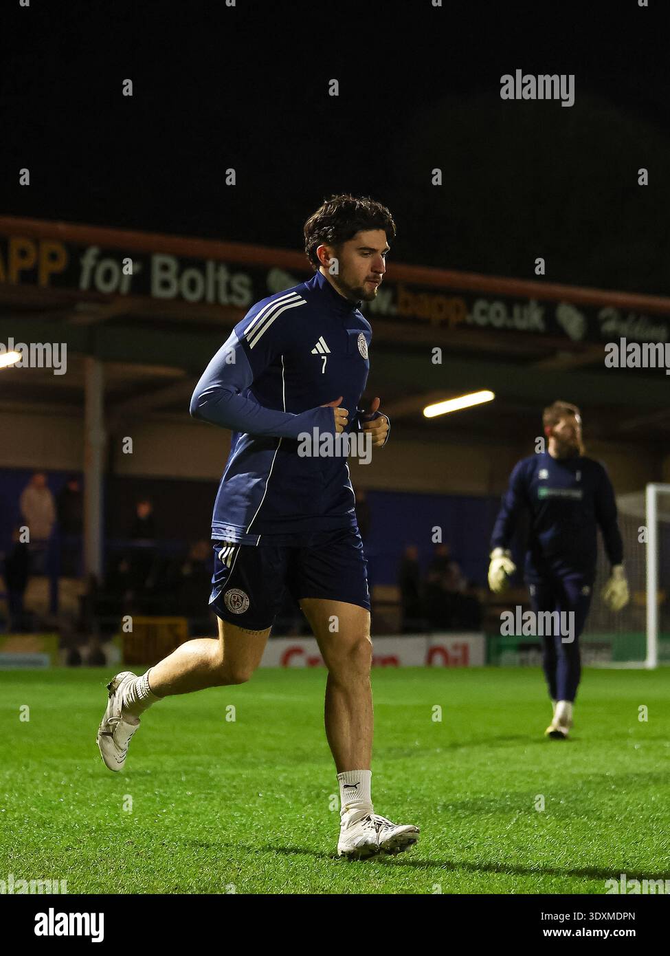 ROCHDALE ENGLAND - MARCH 3: Scott Pollock of Brackley Town warms up ...