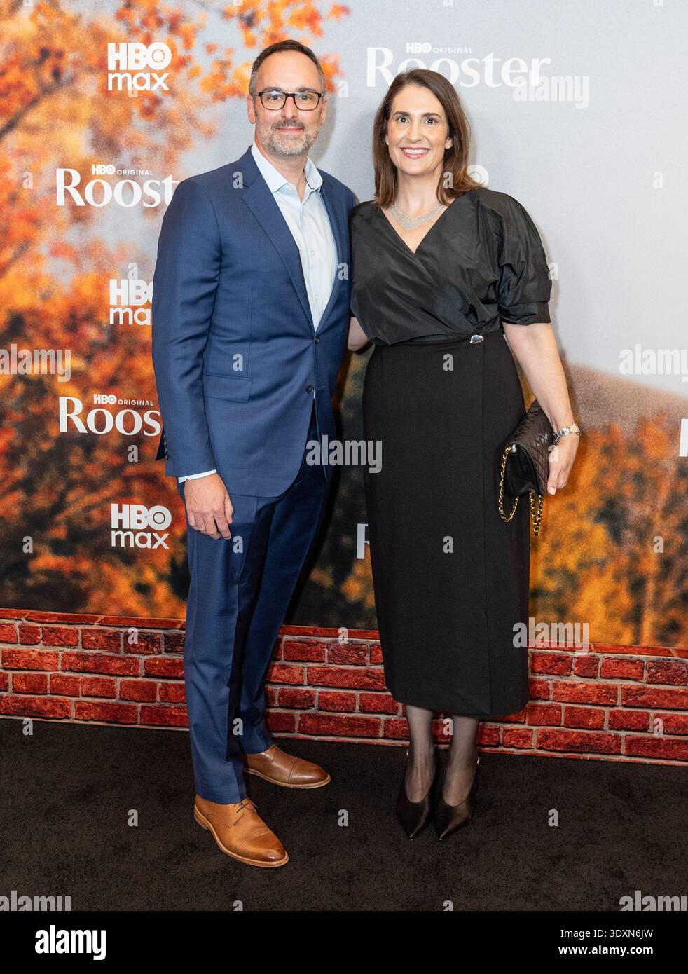 Anthony King and Kate Spencer attend premiere of HBO 'Rooster' at BNP ...
