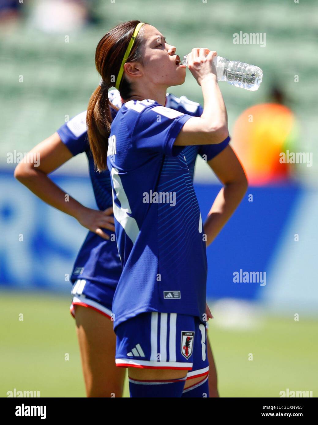 Japan's Yui Hasegawa takes a drink during the Women's Asia Cup soccer ...