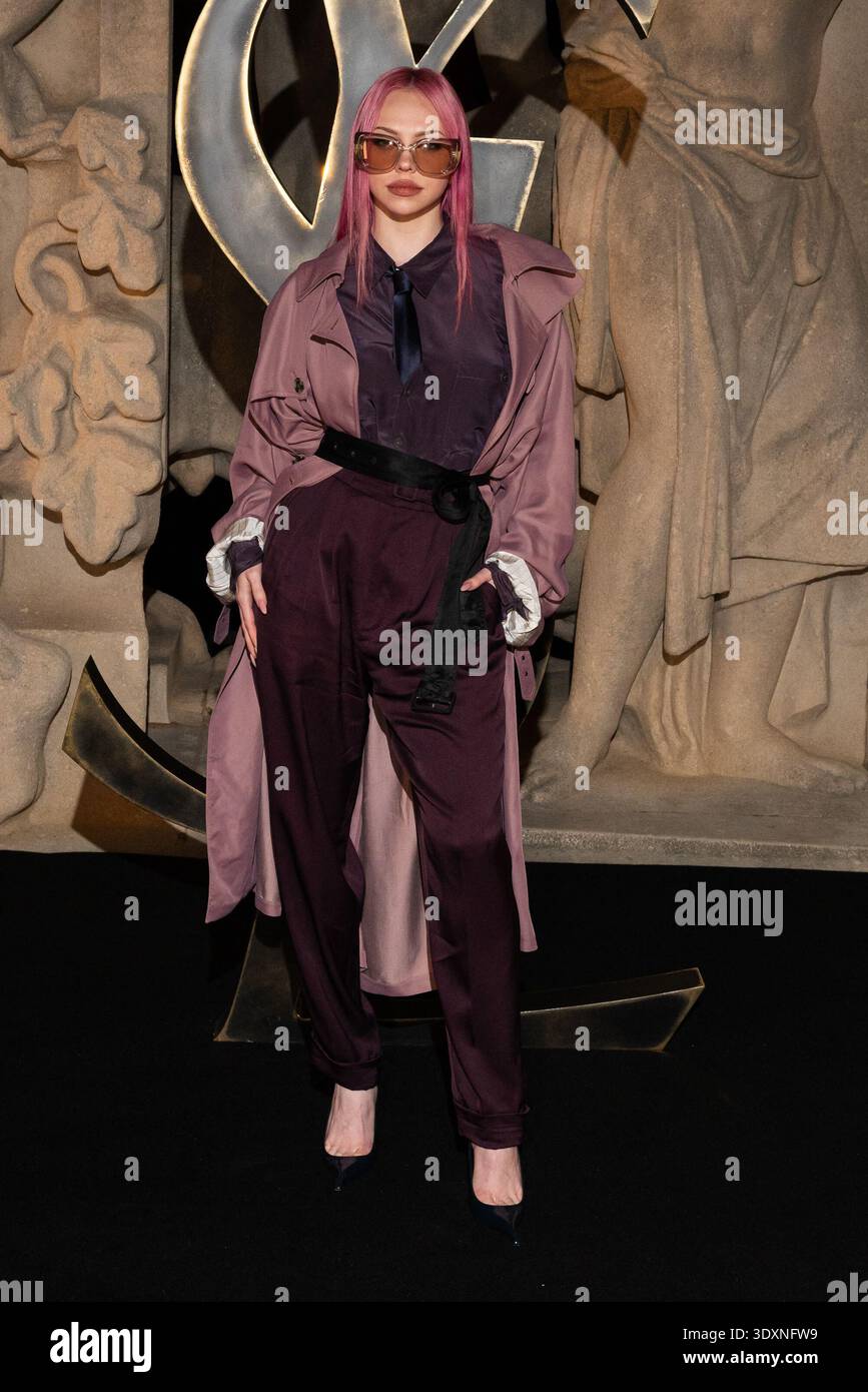 Adela attends the Saint Laurent Womenswear Fall/Winter 2026-2027 show ...