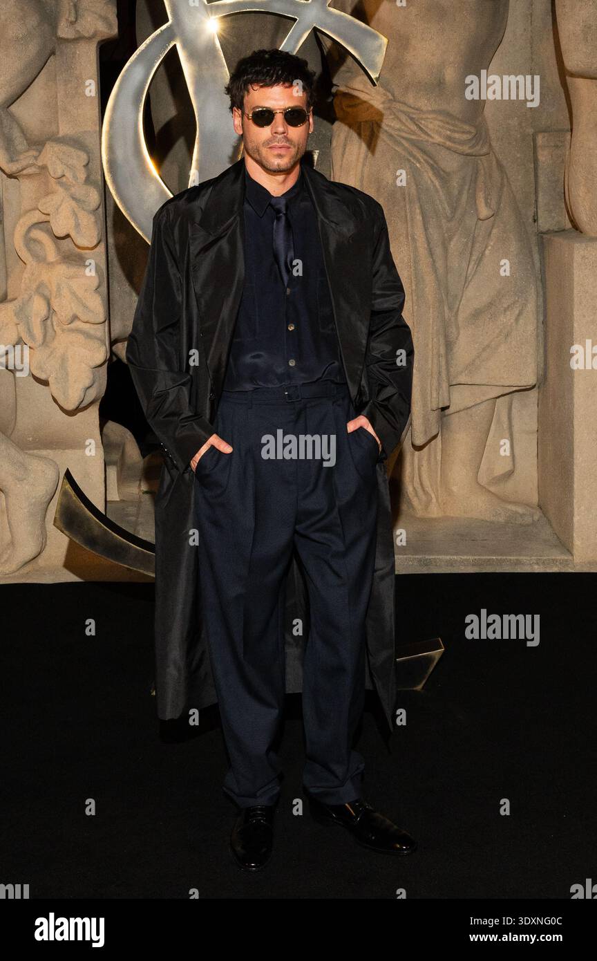 François Arnaud attends the Saint Laurent Womenswear Fall/Winter 2026 ...