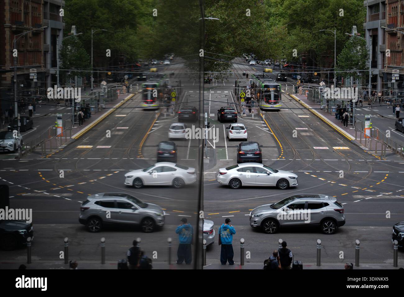 Melbourne, Australia. 04th Mar, 2026. The newly reworked Bourke Street ...