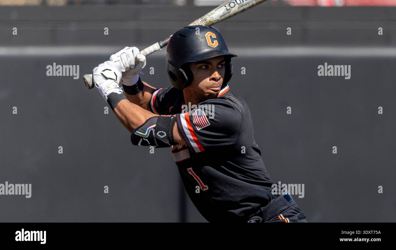Campbell infielder/outfielder Elijah Clayton (1) during an NCAA ...