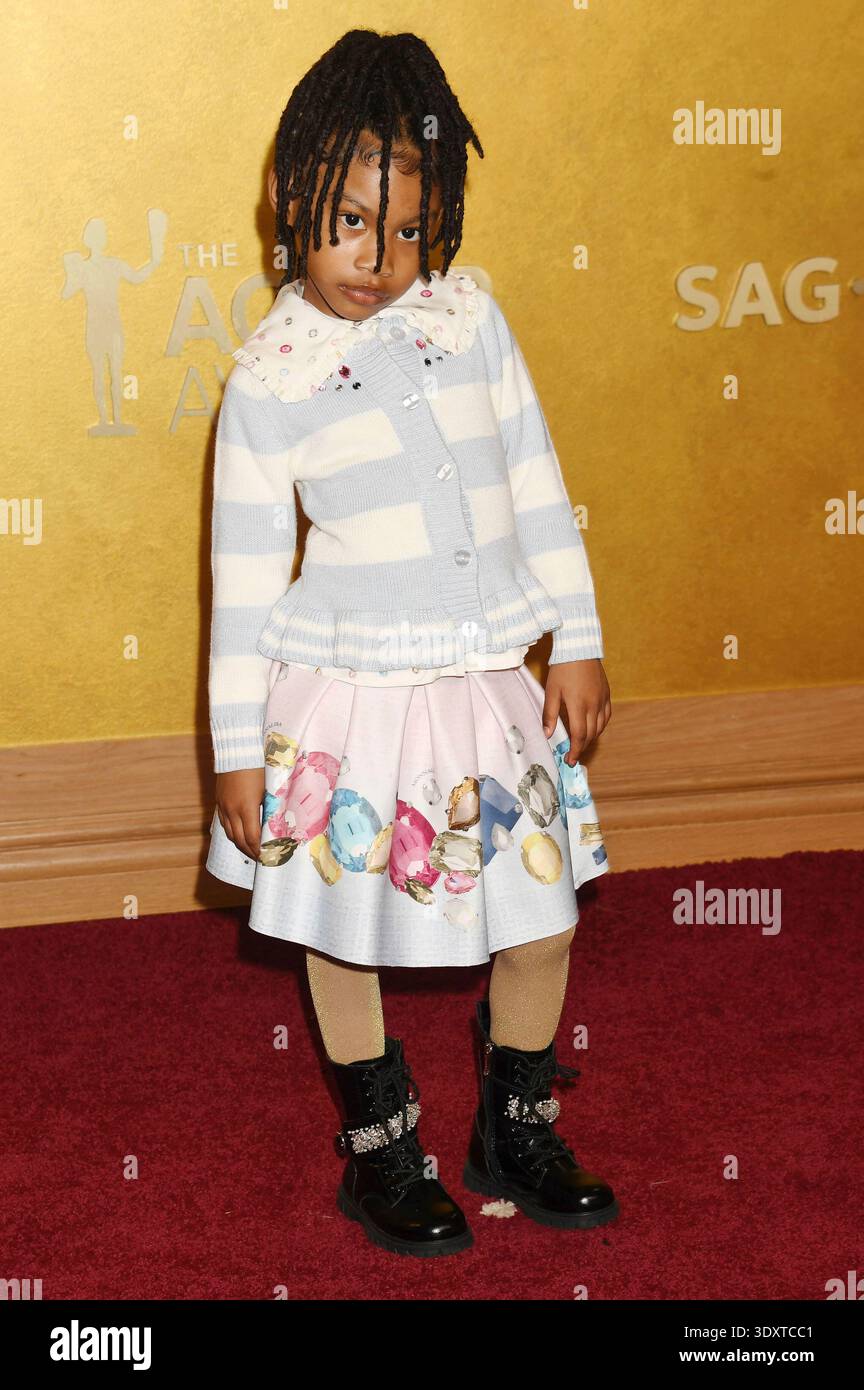 Rue Rose Shumpert at the 32nd Actor Awards 2026 ceremony at the Shrine ...