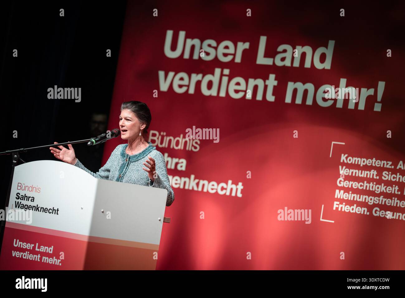Sahra Wagenknecht in Mainz, founder and former party chairwoman of BSW ...