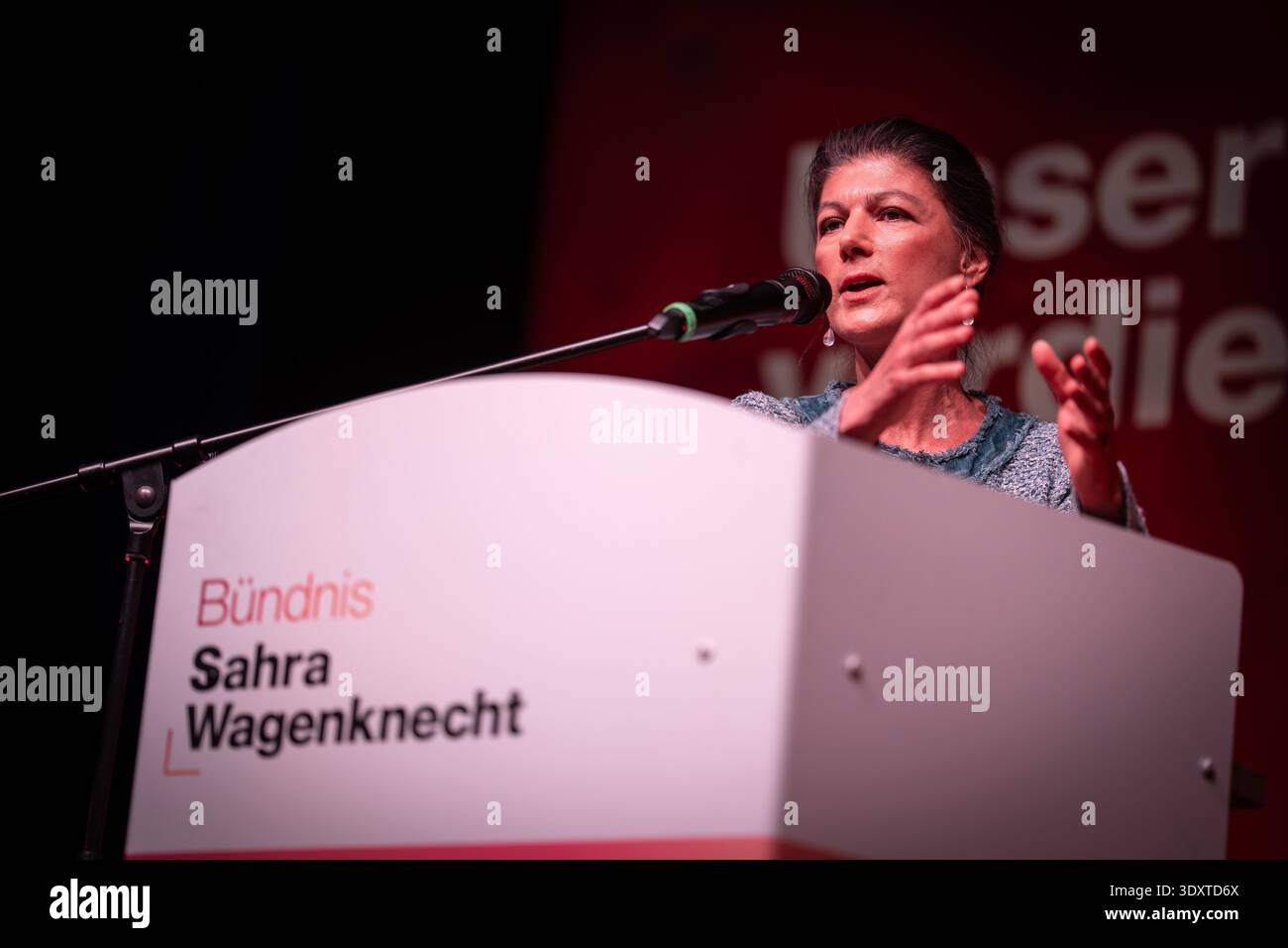 Sahra Wagenknecht in Mainz, founder and former party chairwoman of BSW ...